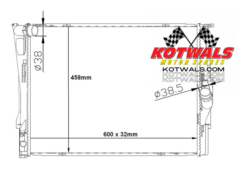 RADIATOR BMW Z4 E89 2.5 3.0 2009-2012 - Kotwals Motor Spares | Online ...