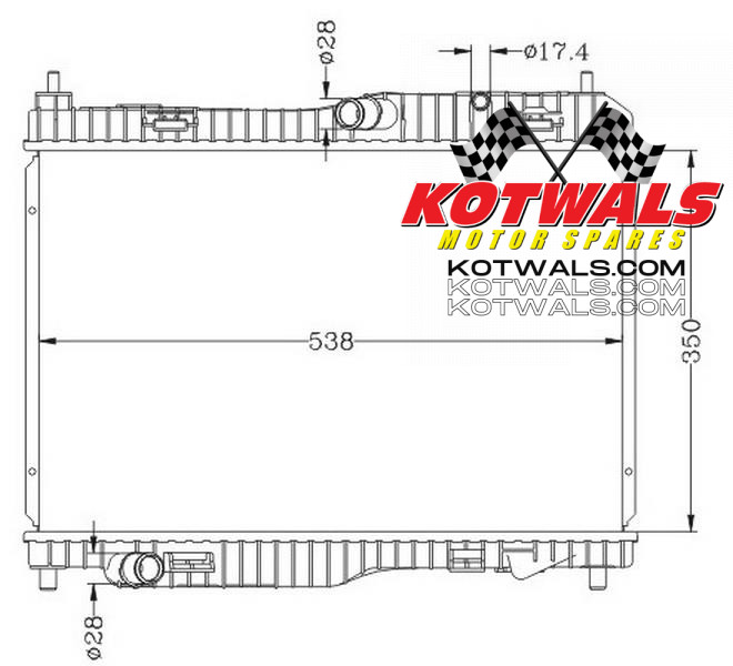 RADIATOR FORD ECOSPORT 1.5 2013-ONWARDS - Kotwals Motor Spares | Online ...