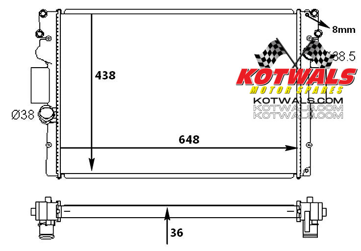 RADIATOR IVECO DAILY 3.0 06-ONWARDS F1CE3481LC F1CE0481FA F1CEO481HA ...