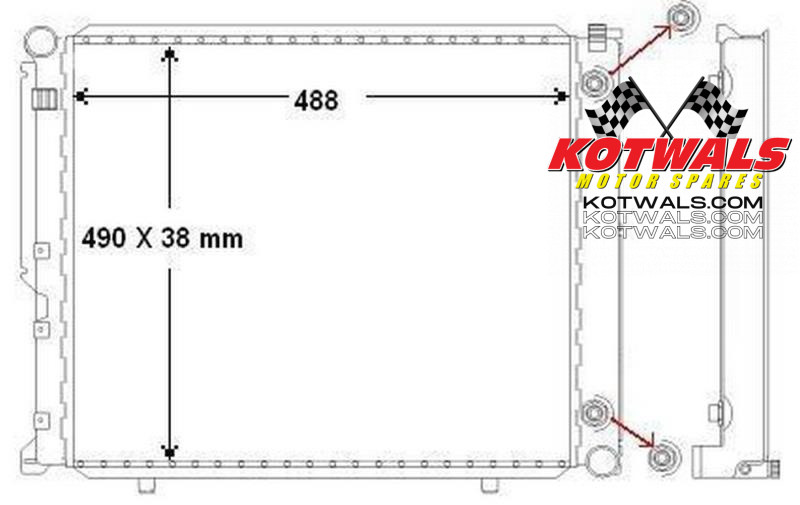 RADIATOR MERCEDES BENZ W124 86-96 200E/230E/E200/E220 M101 M102 ENGINES ...