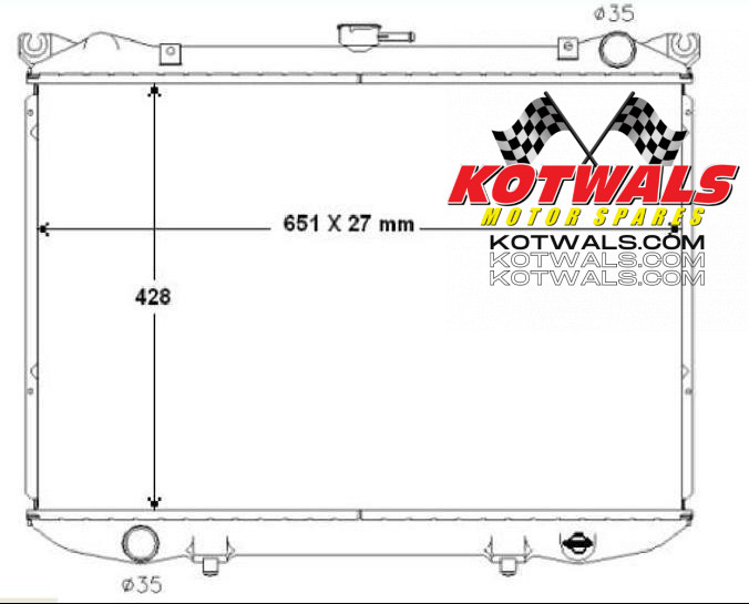 RADIATOR NISSAN 1 TONNER 2.5 94-97 TD25 RADIATOR NISSAN HARDBODY 2.5 2. ...