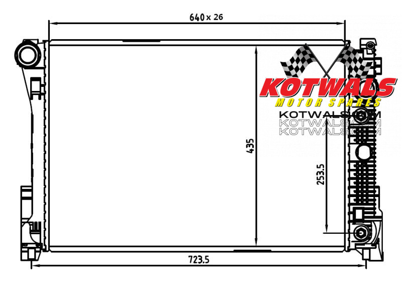 RADIATOR MERCEDES BENZ C-CLASS W204/W212/S212/S204/C204/C180/C200/C230 ...